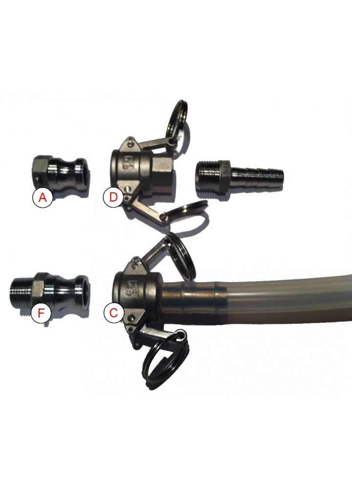 1/2" BSP Type D Camlock Fitting