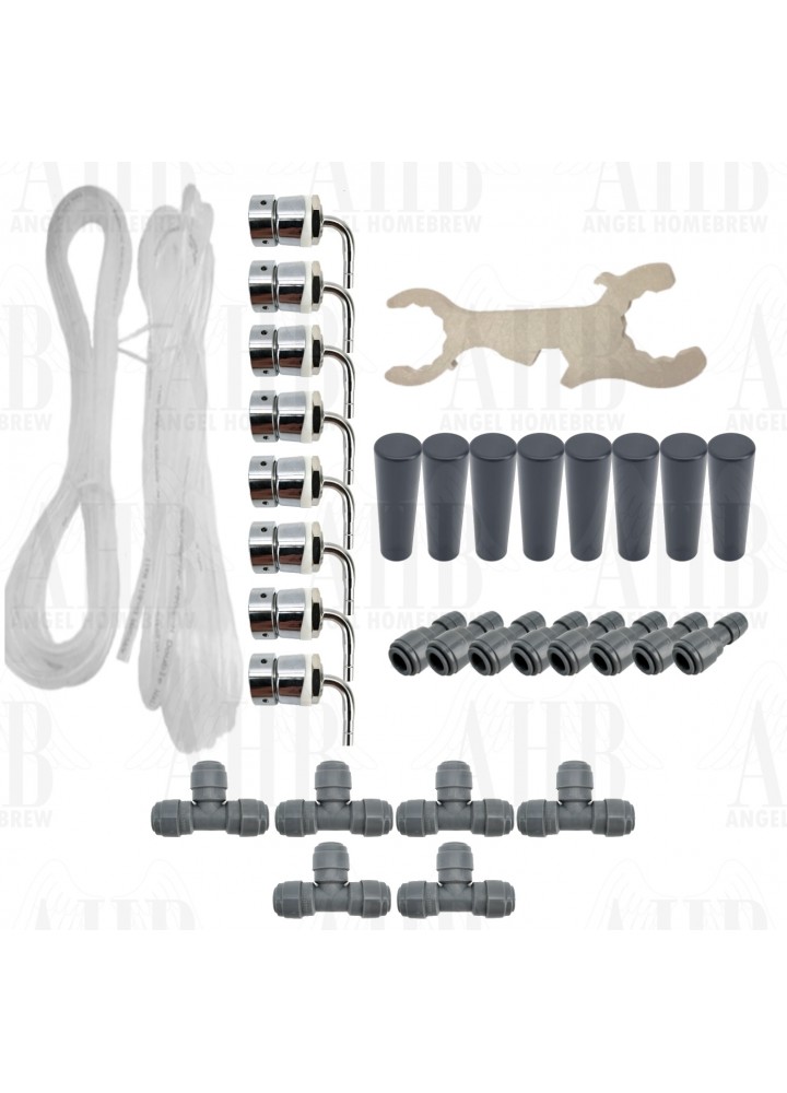 8 Faucet TT Bar Font-Brushed with Full Connection Kit