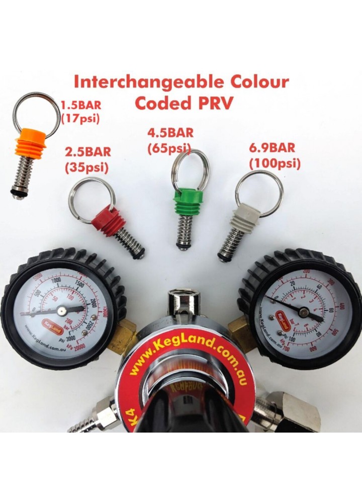 Pressure Relief Valve (PRV) - GREEN 65psi (4.5Bar)