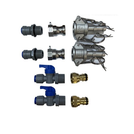 Red Reaper Chiller Camlock and Garden Hose Connection Kit