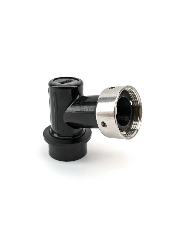Ball Lock Disconnect (Black/Liquid) - With Integrated Tap Shank & Collar